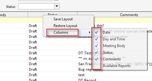 Displaying Hidden Columns in the Agendas or Minutes Module in Legistar ...