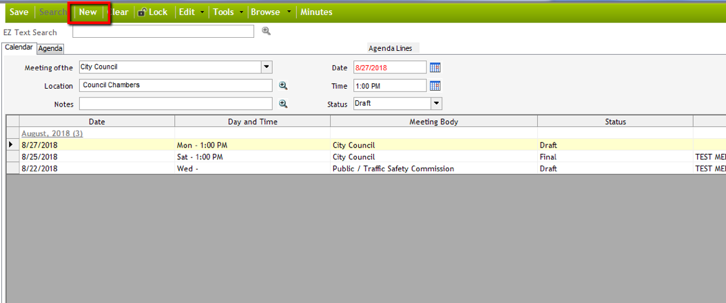 Legistar Quick Guide: Generating an Agenda | Granicus Support