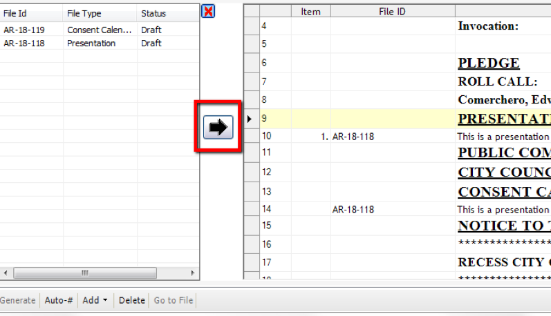 Legistar Quick Guide: Generating an Agenda | Granicus Support