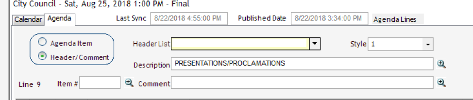 Legistar Quick Guide: Generating an Agenda | Granicus Support