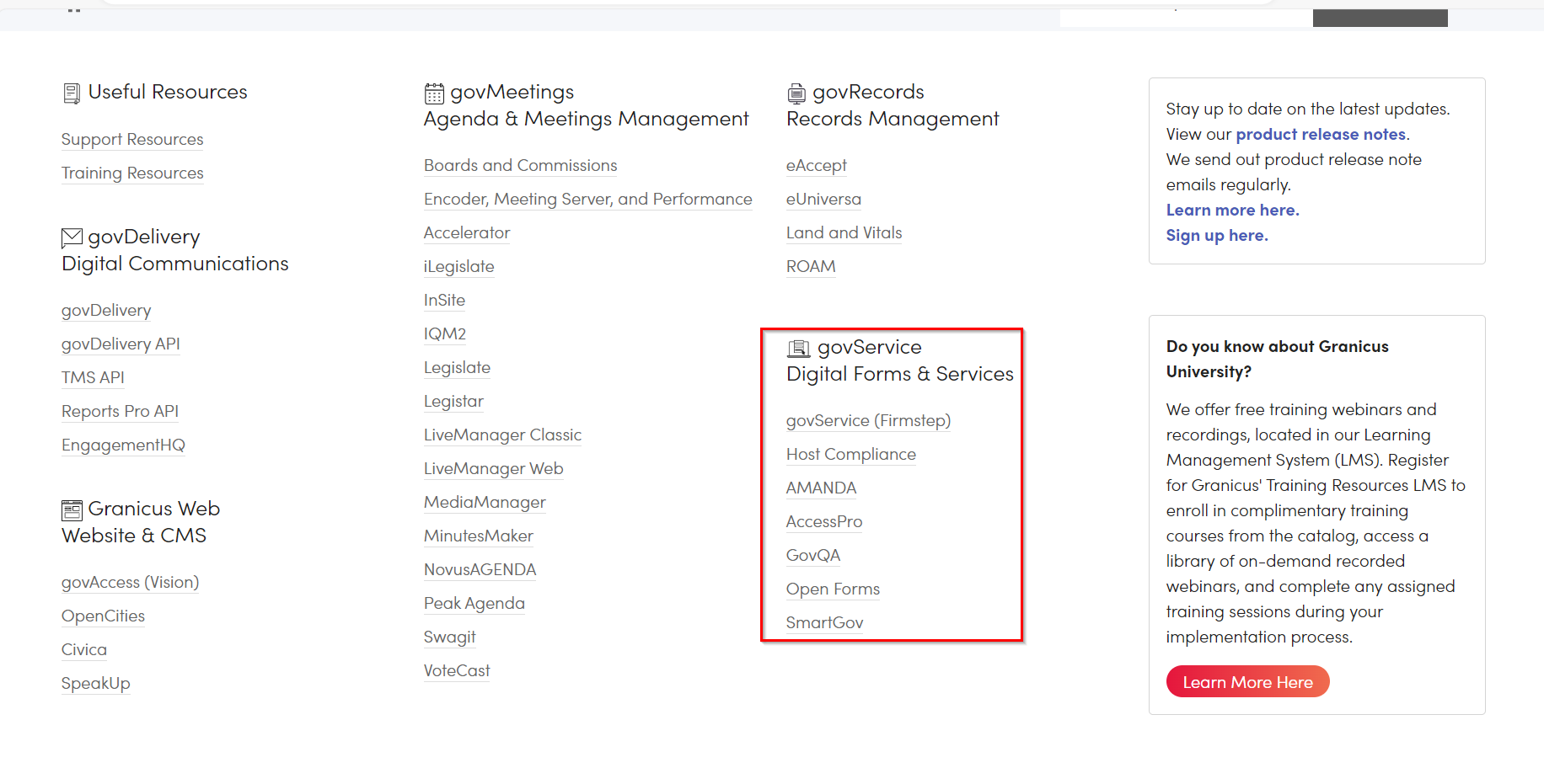 SmartGov - Using the Granicus Support Site | Granicus Support