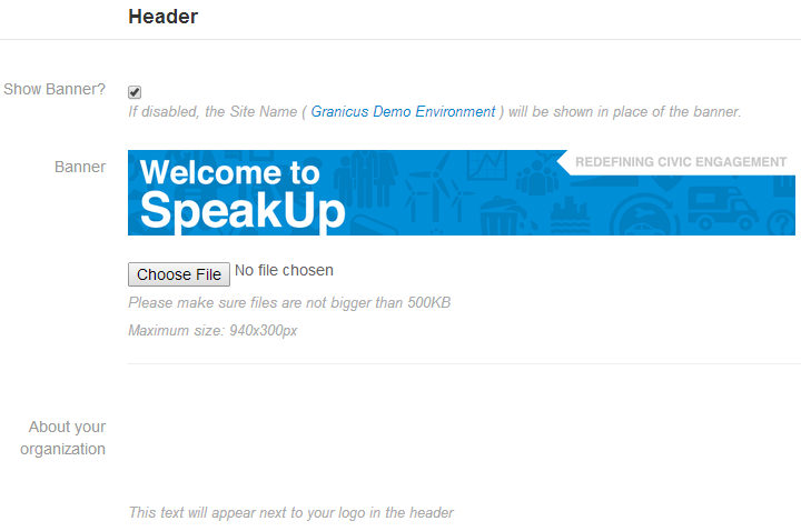 Design Settings | Granicus Support