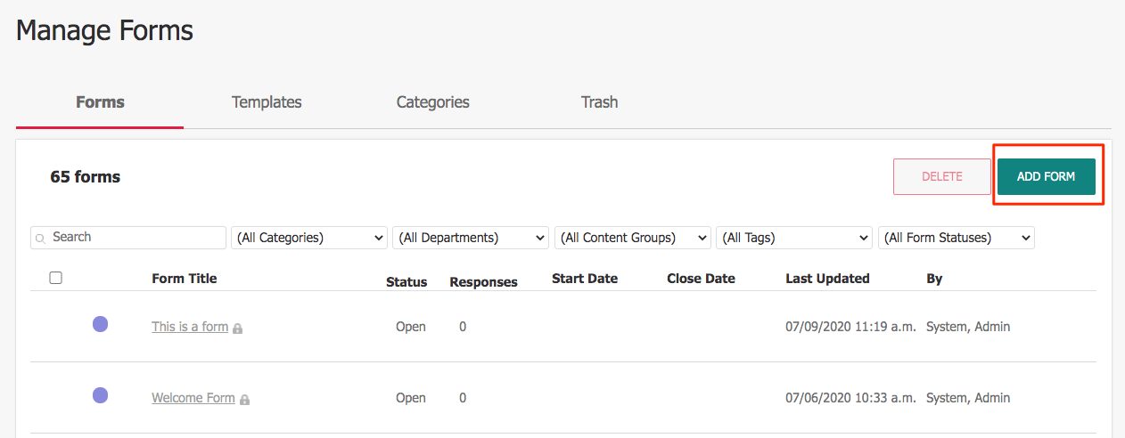 Lesson 2: How do I build my first form? | Granicus Support