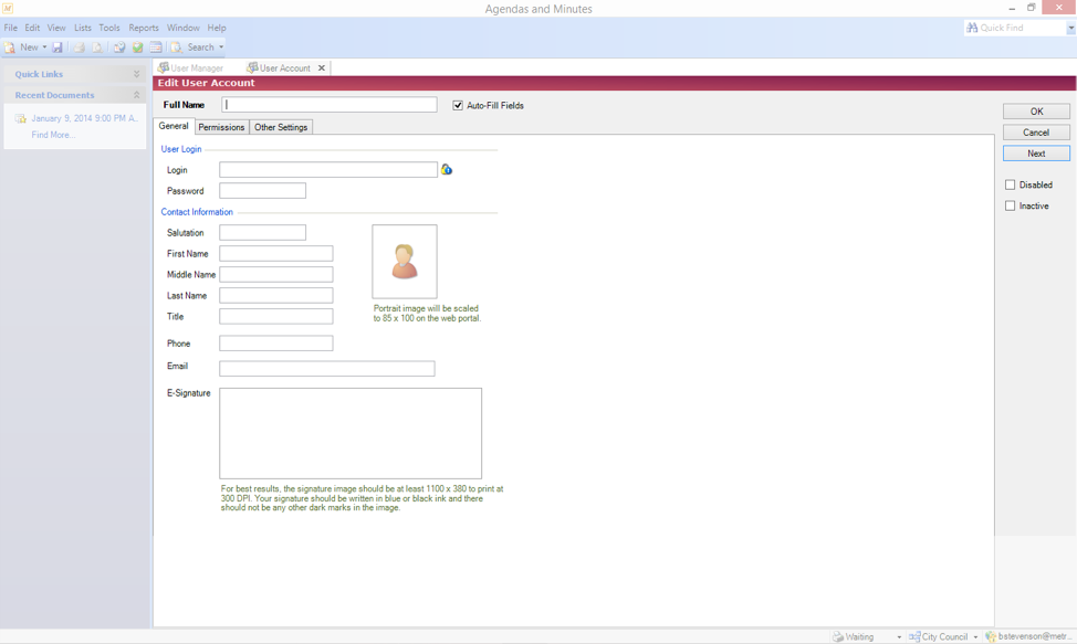 IQM2 Agendas & Minutes: Creating Users and Applying Permissions ...