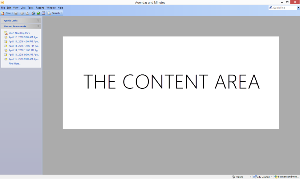IQM2 Agendas & Minutes: User Interface | Granicus Support