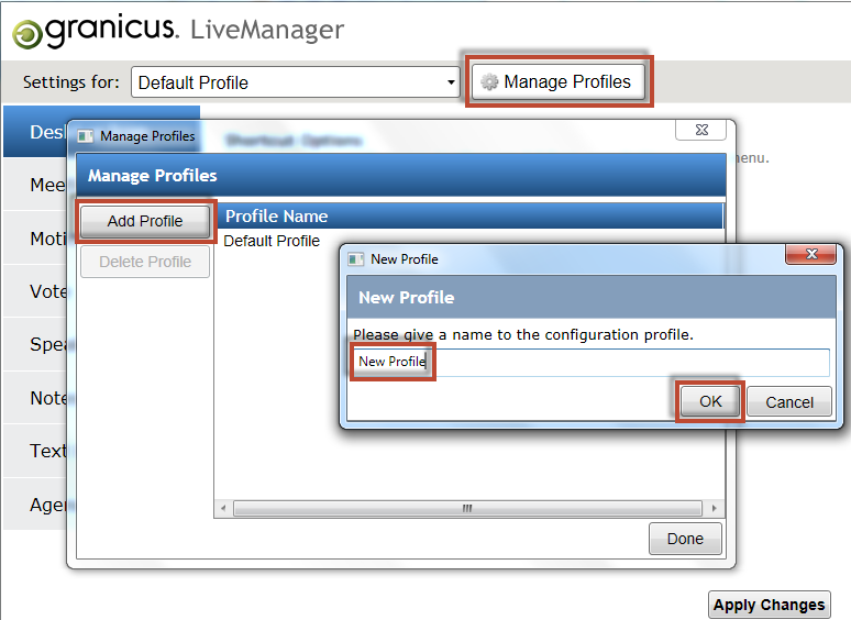 Creating a New Profile | Granicus Support