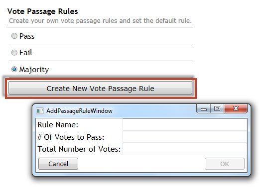 Vote Passage Rules | Granicus Support