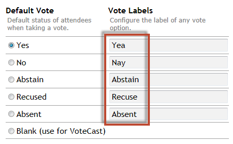 Setting the Default Vote Status | Granicus Support