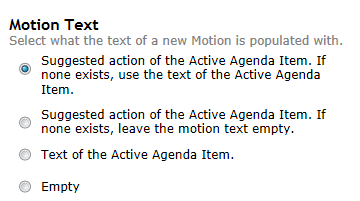 Selecting the Motion Text | Granicus Support