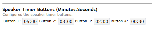 Configuring the Speaker Timer Buttons | Granicus Support