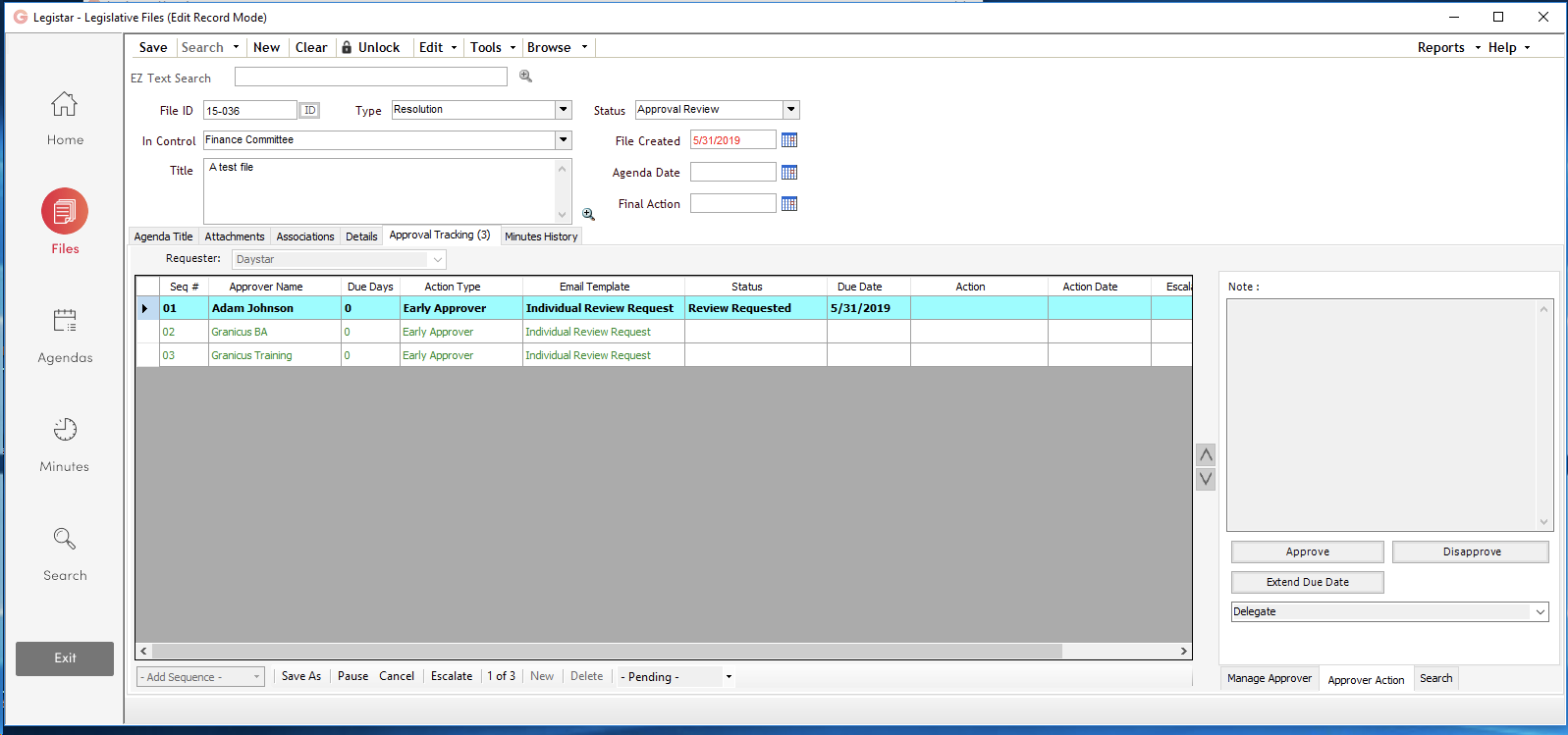 How to use Early Approvers in Legistar and Insite | Granicus Support