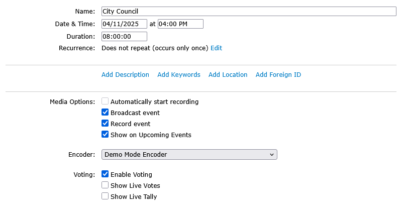 Creating an Event | Granicus Support
