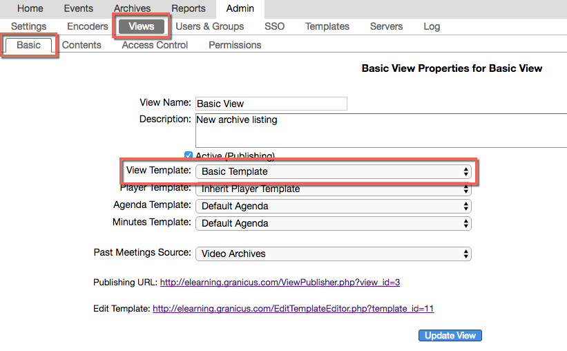 Using the View Template Designer | Granicus Support