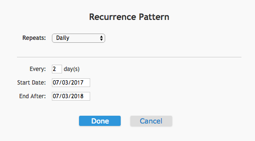 Recurring Event Setup | Granicus Support