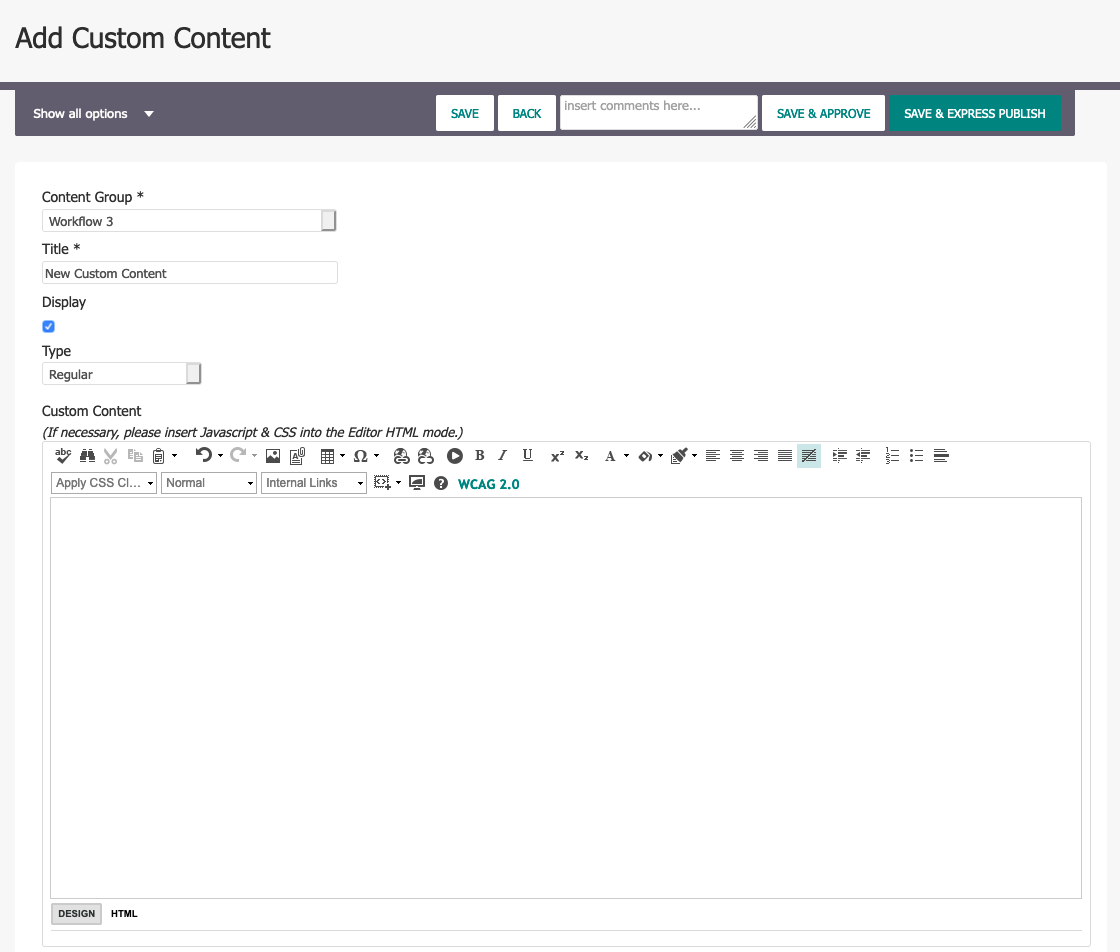 Custom Content Explained | Granicus Support