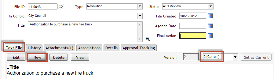 Creating New Versions of Text Files | Granicus Support