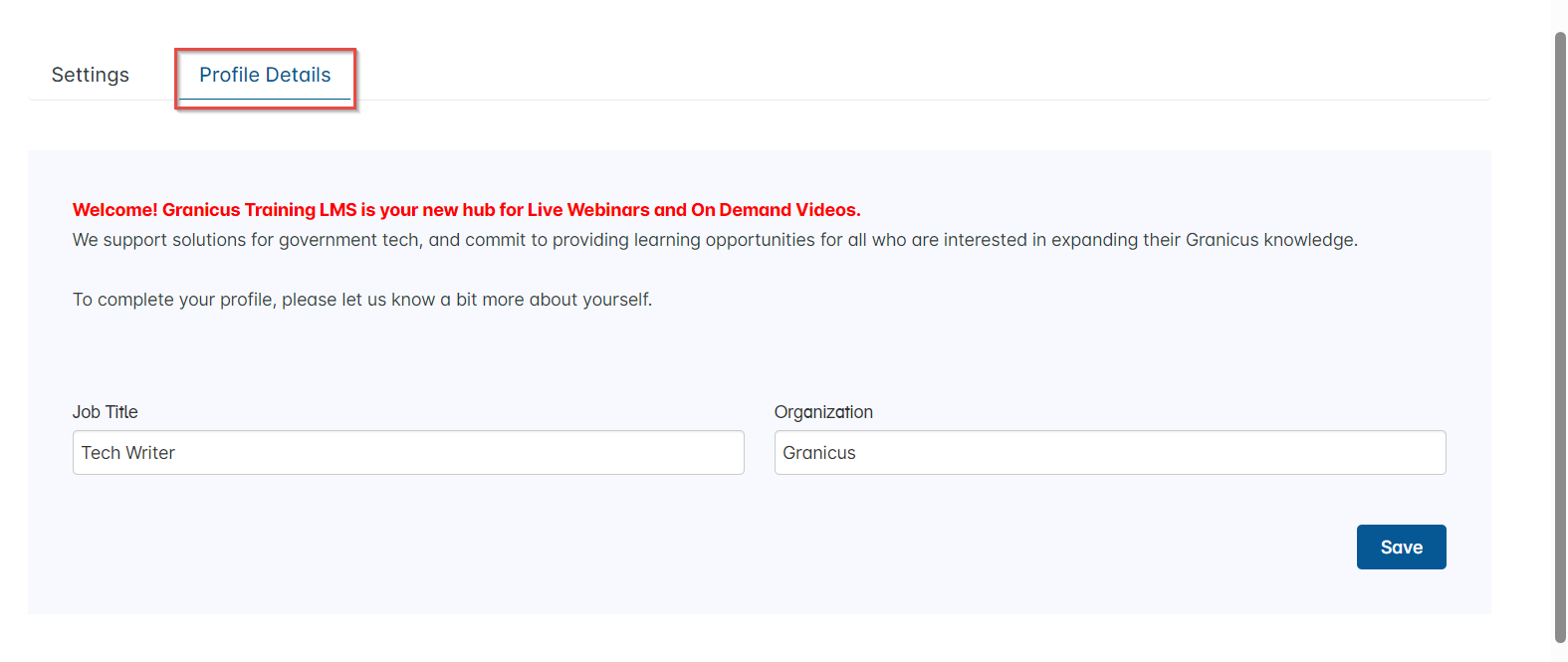 Granicus Training: Updating Settings | Granicus Support