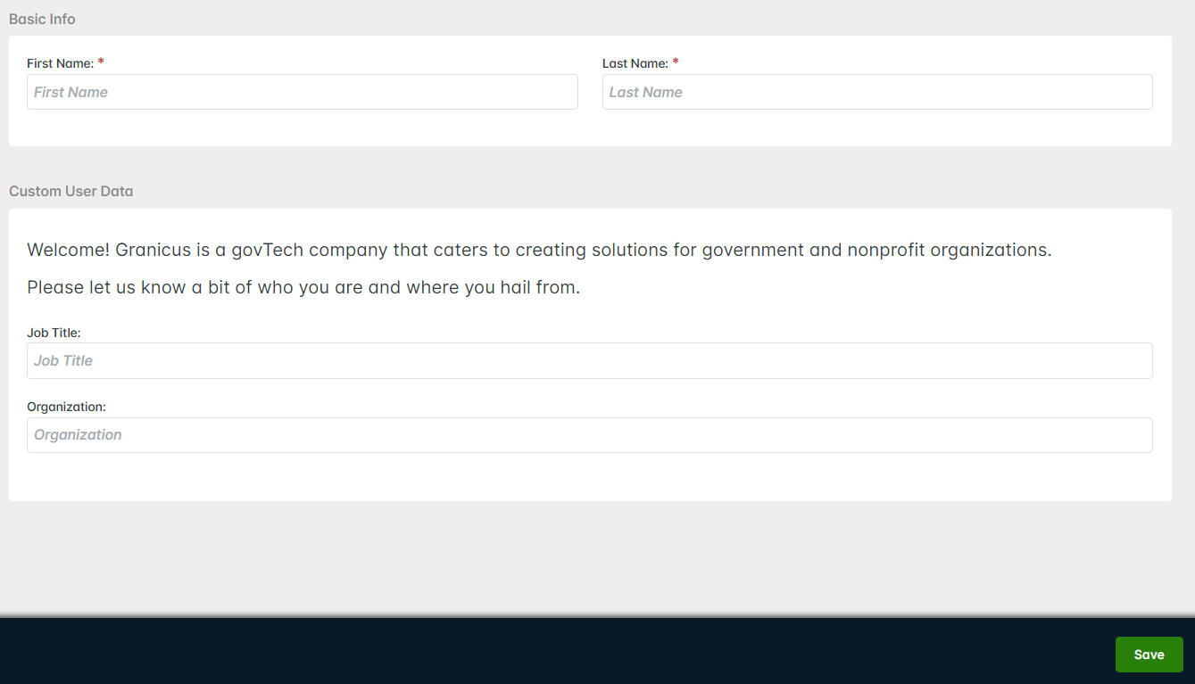 Granicus Training: Self Registration | Granicus Support