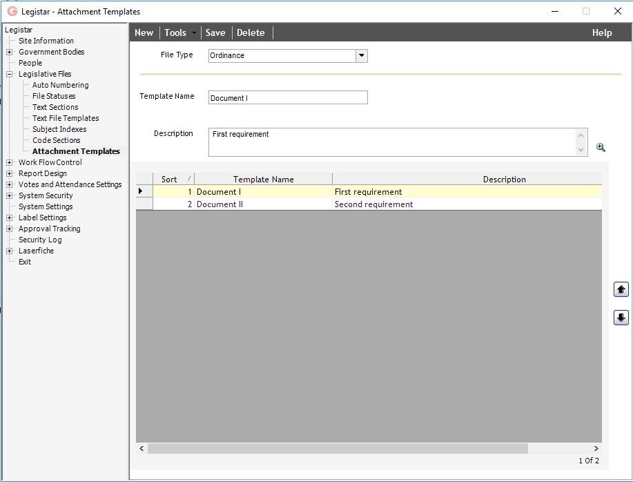 Drafting Attachment Checklist Feature in Legistar | Granicus Support
