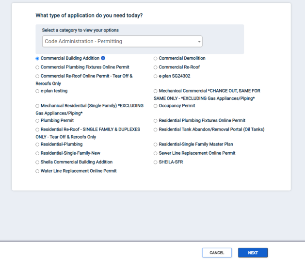 Creating a Permit Application | Granicus Support
