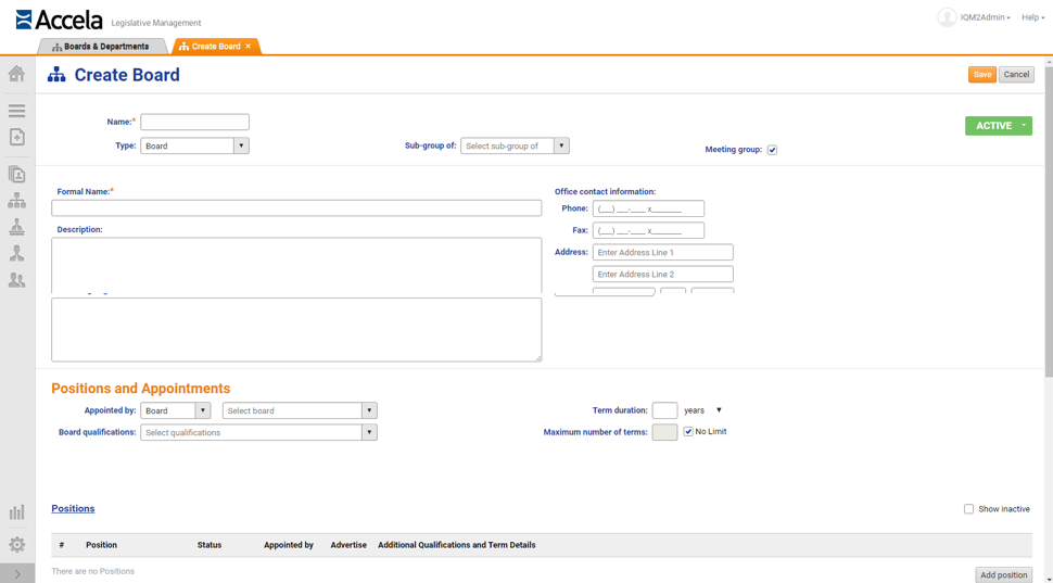 IQM2 Boards and Commissions: Boards and Departments | Granicus Support