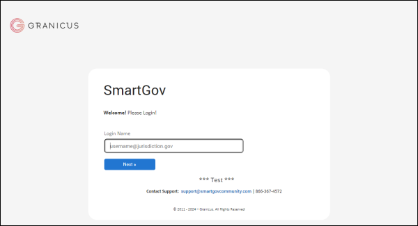 Logging in to SmartGov | Granicus Support