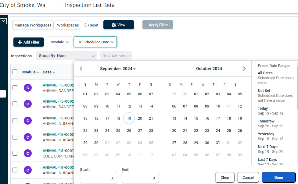 Inspection List | Granicus Support