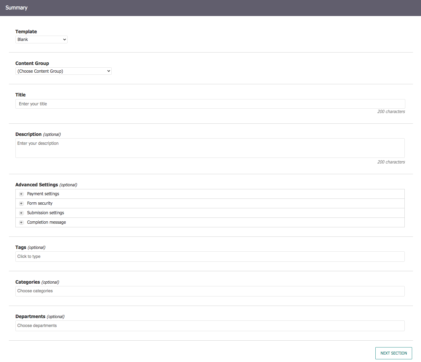 Forms Detail View | Granicus Support