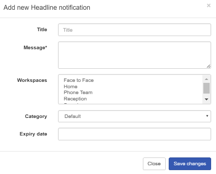 Headline Notifications | Granicus Support