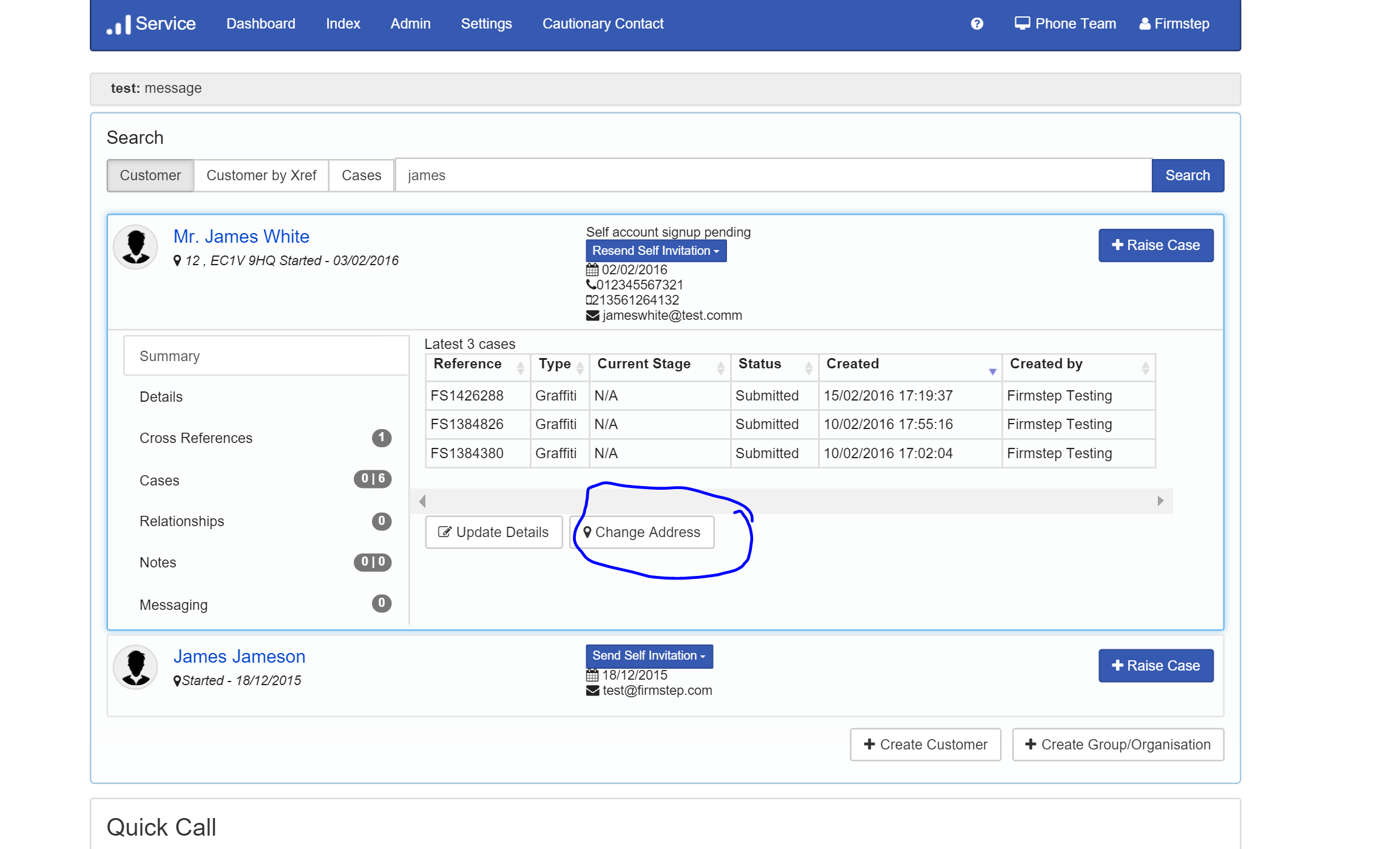 How to change the address of a customer | Granicus Support