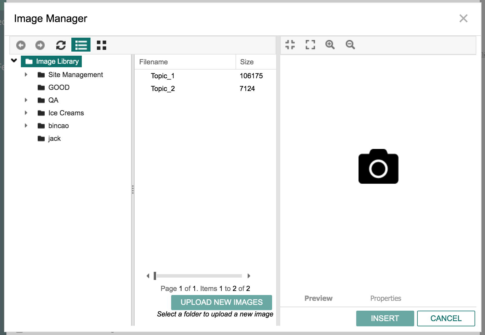 Image Properties | Granicus Support
