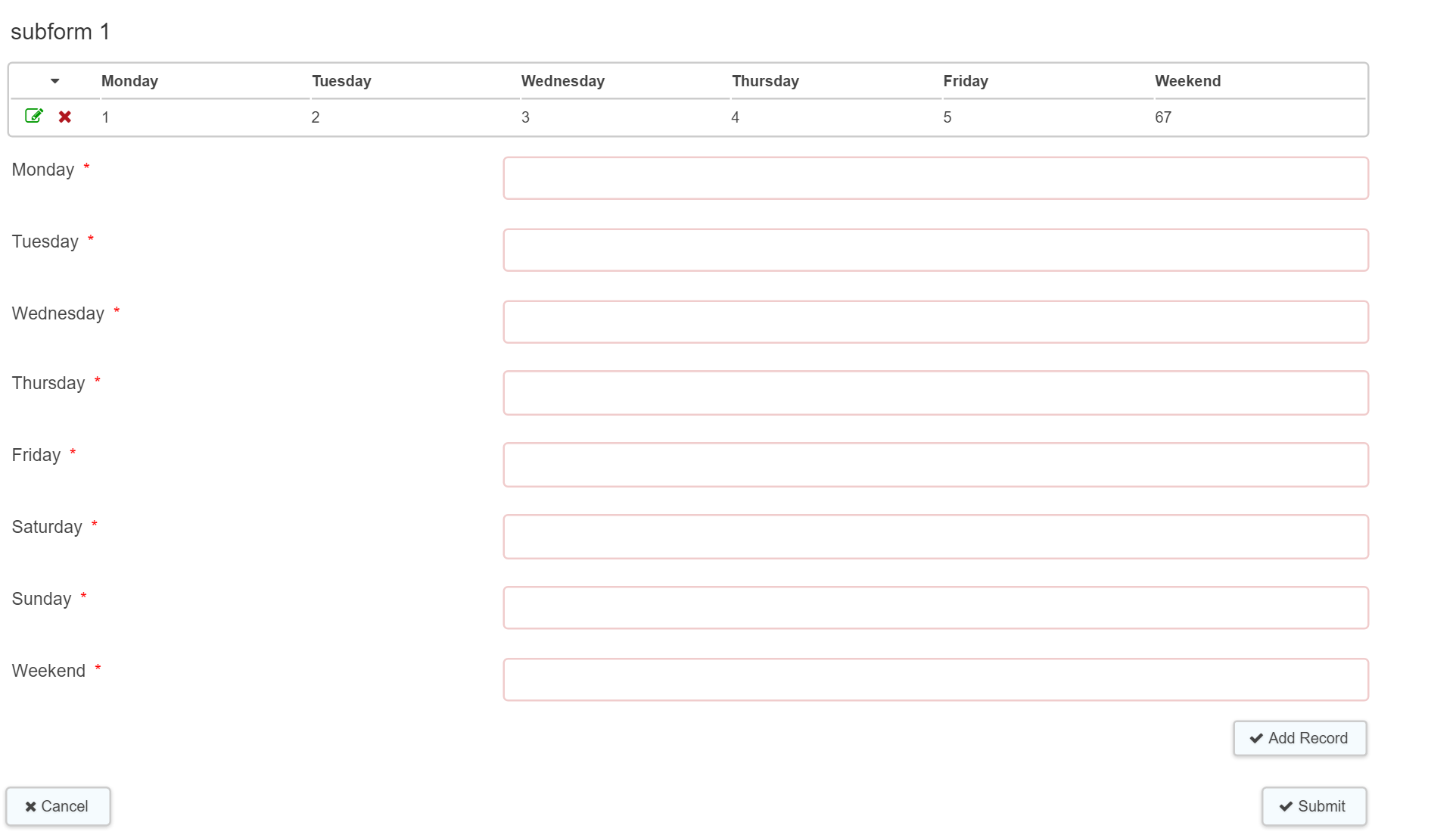 Maximum Limit on a Repeatable Subform | Granicus Support