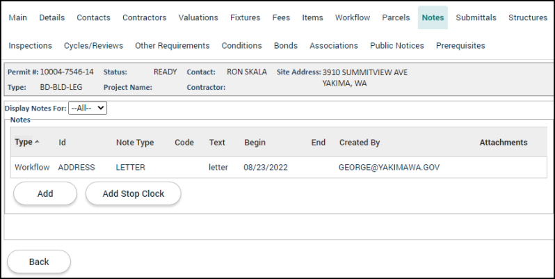 Permit Tabs | Granicus Support