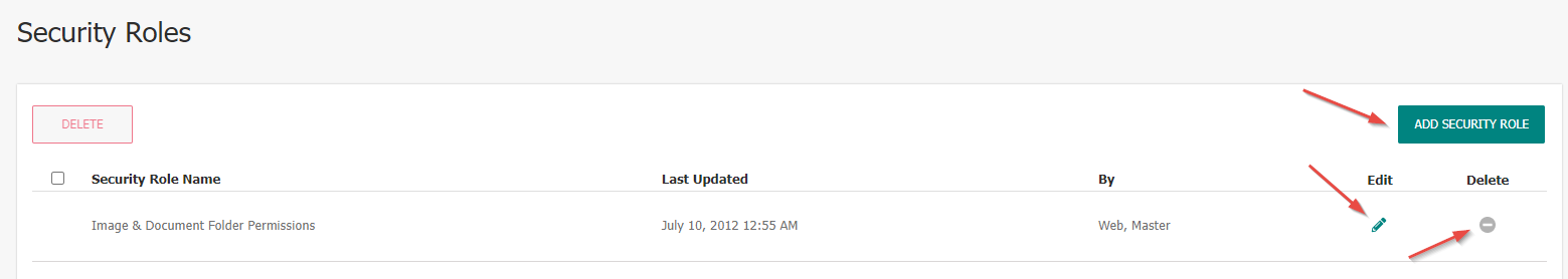 Security Roles | Granicus Support