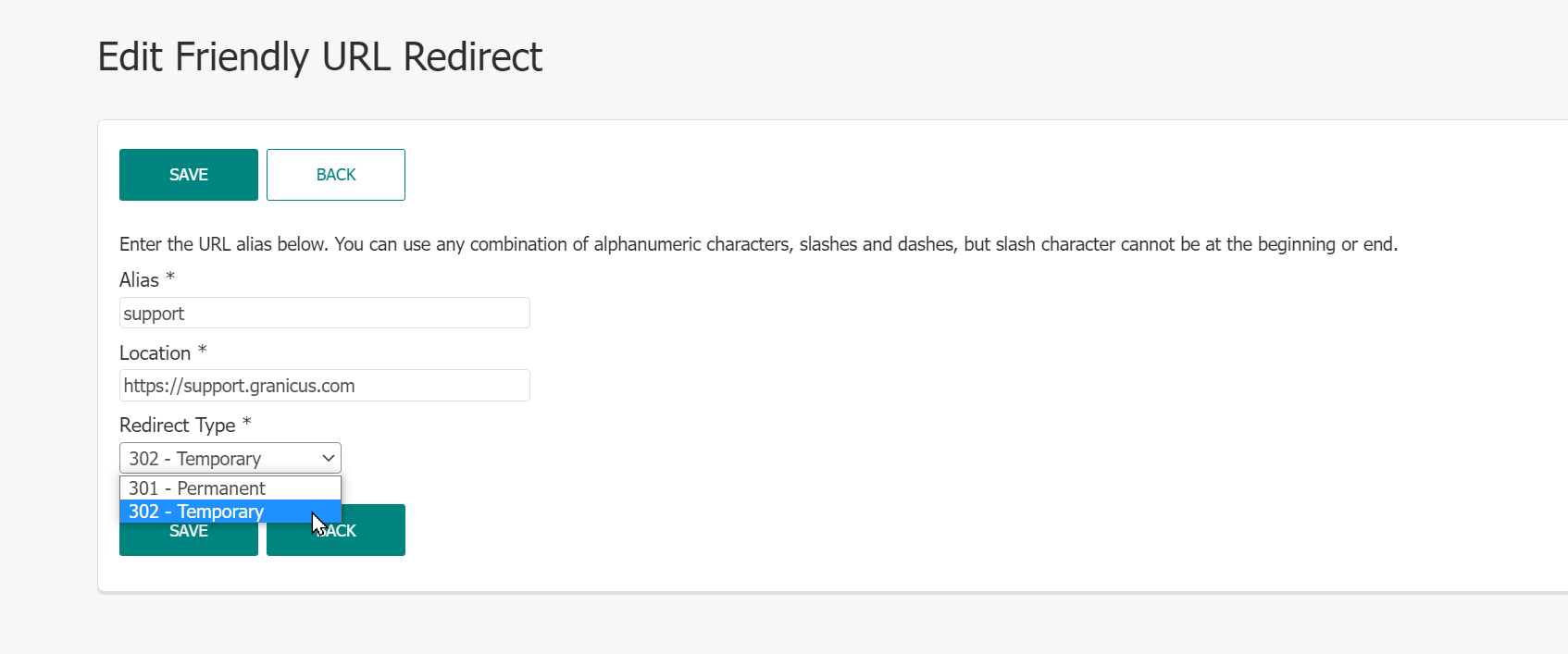 How to Create a Friendly URL Redirect | Granicus Support