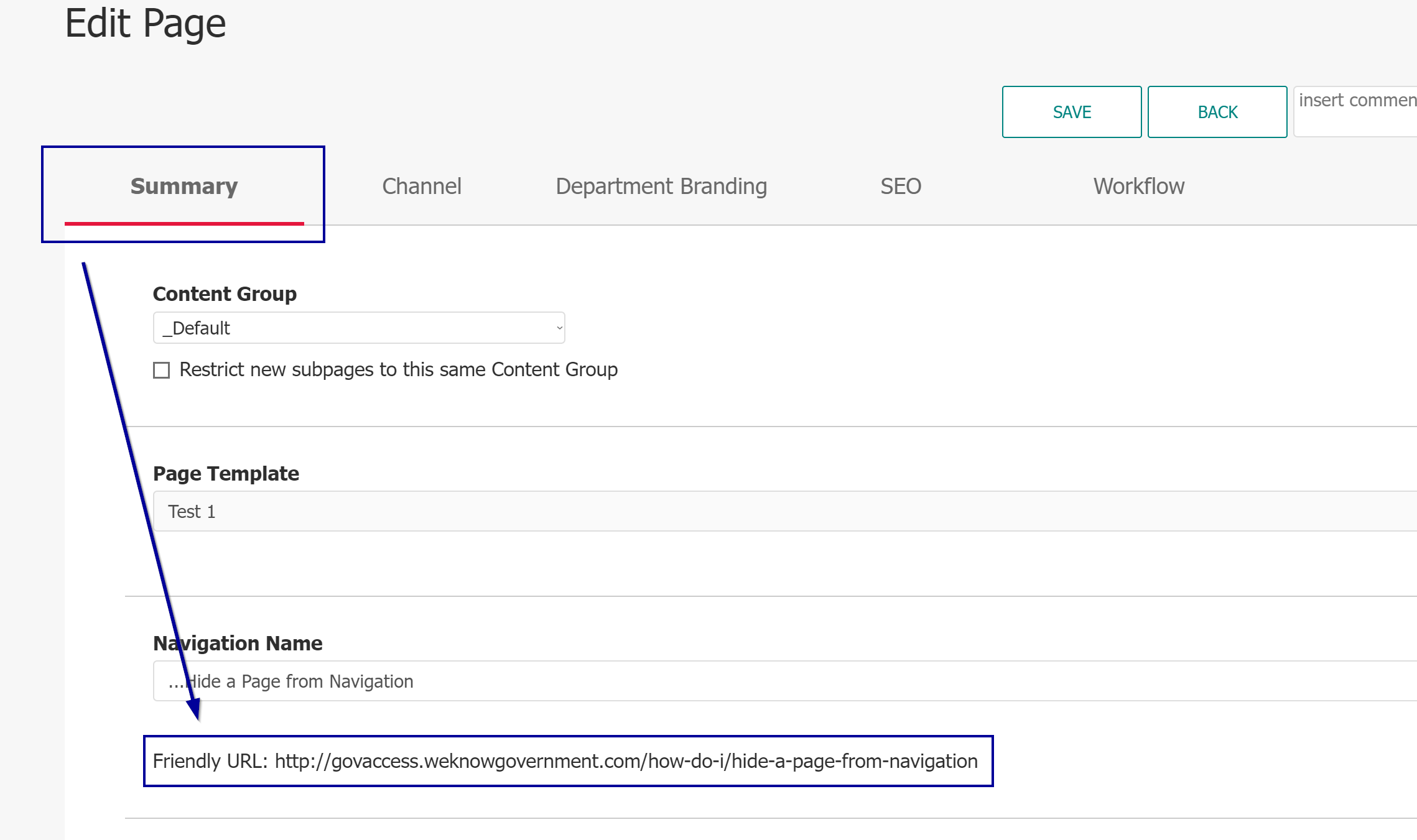 How do I Hide a Page from Navigation? | Granicus Support