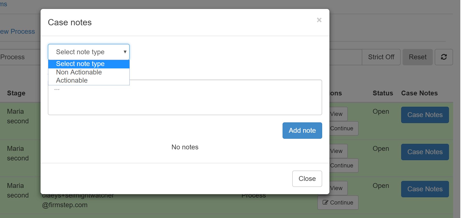 Staff Portal: Case Notes | Granicus Support