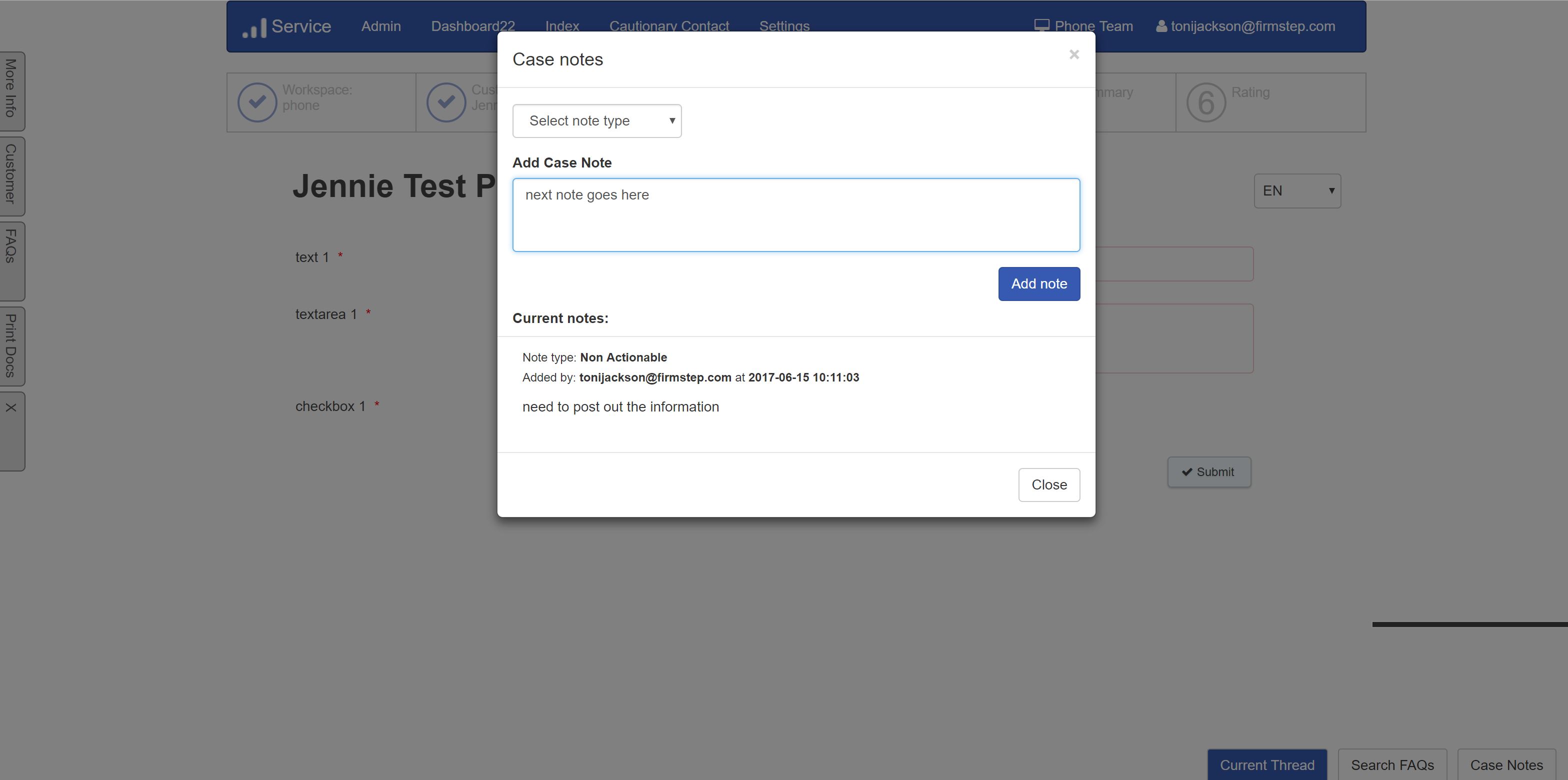 Case Notes | Granicus Support