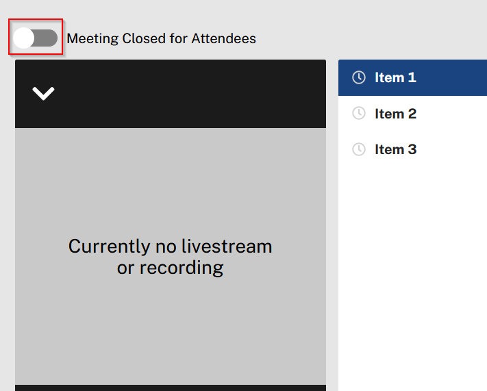 Opening a Meeting for Attendees in LiveManager Web | Granicus Support
