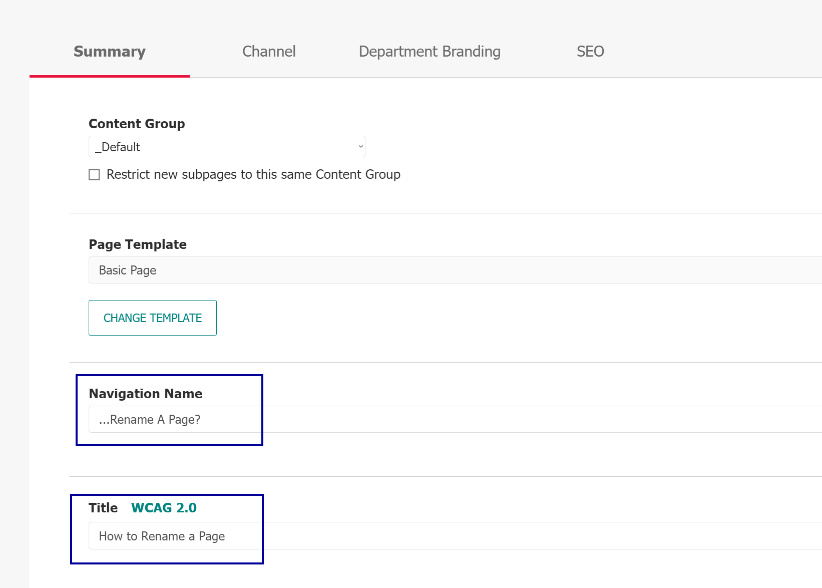 What are the Best Practices for Renaming Pages? | Granicus Support