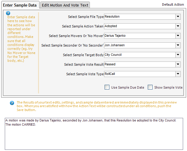 Action Text | Granicus Support