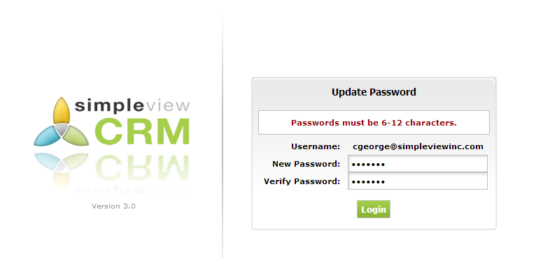 Logging Into Your Simpleview CRM | Granicus Support