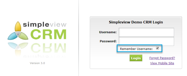 Logging Into Your Simpleview CRM | Granicus Support