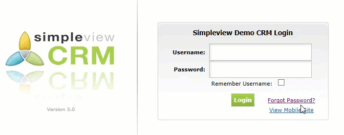 Logging Into Your Simpleview CRM | Granicus Support