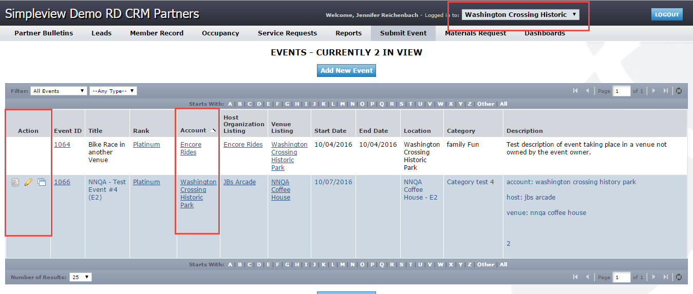 Calendar of Events: Account vs. Host vs. Venue | Granicus Support
