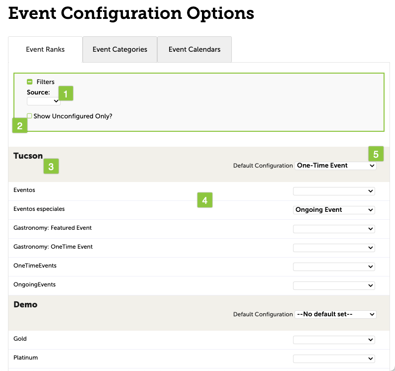 Data Aggregator: ﻿Configuring your Events | Granicus Support