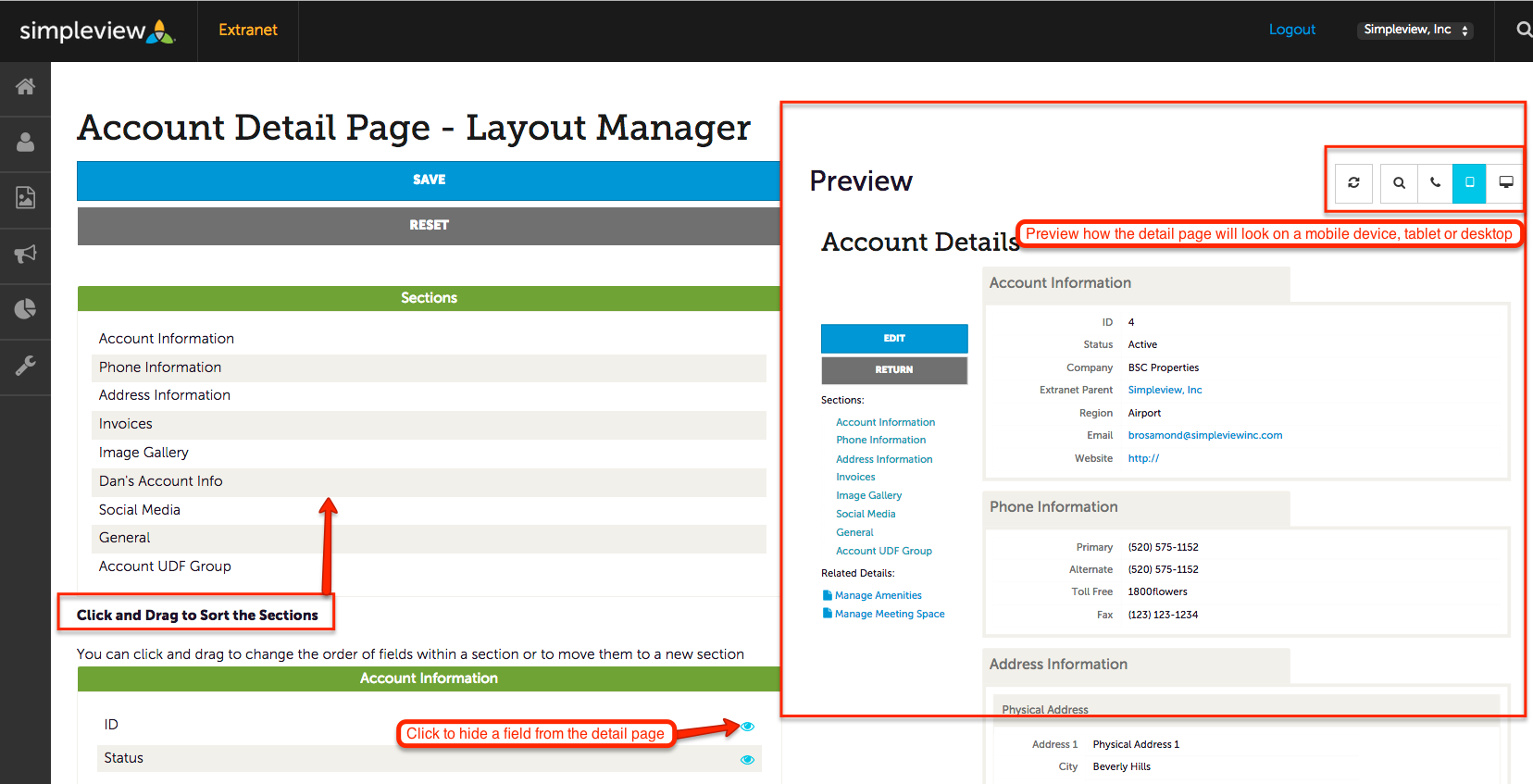 Extranet: Layout Manager | Granicus Support