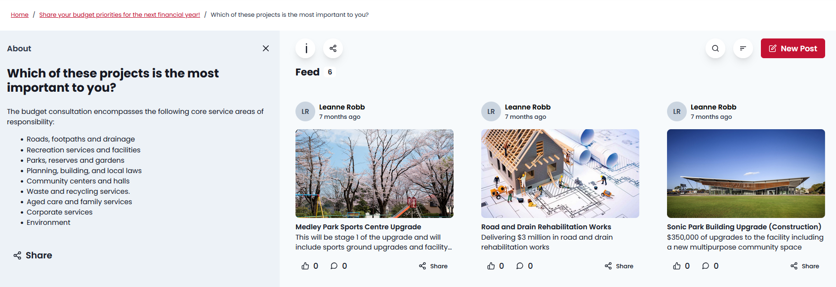 Build a Project for Participatory Budgeting | Granicus Support