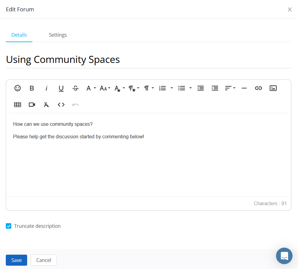Add a Forum to Your Project | Granicus Support