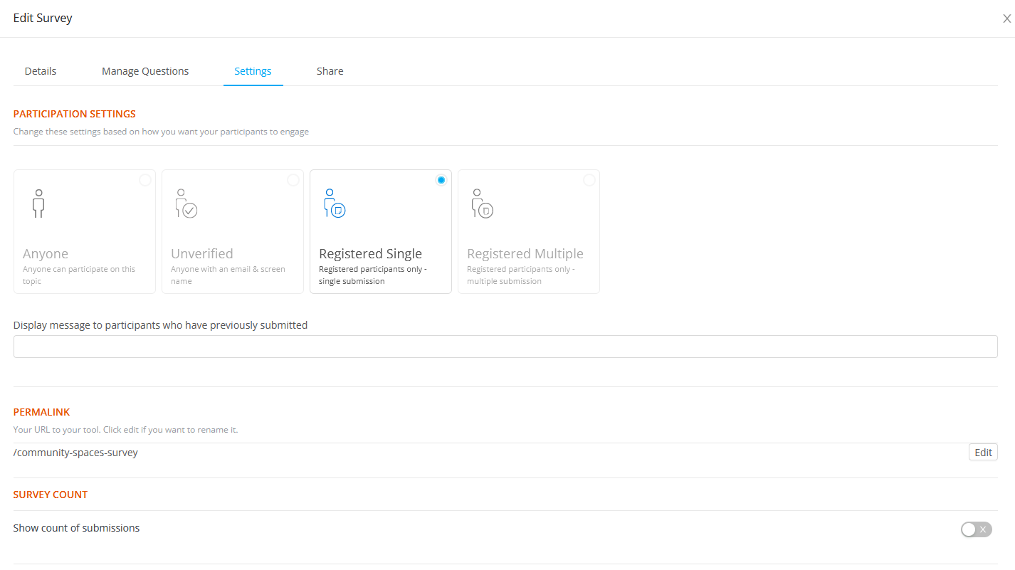 Adding the Survey Tool | Granicus Support